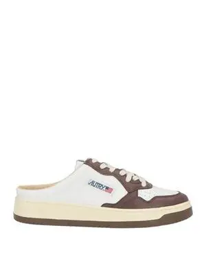 AUTRY Leather Two-tone Lace-up Sneakers - Brown