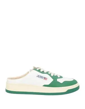 AUTRY Leather Two-tone Lace-up Sneakers - Green
