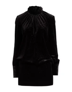 DEPARTMENT 5 Velvet Metallic Turtleneck Bodycon Mini Dress