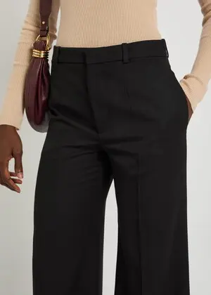 Chloé Flared-leg Virgin Wool Trousers