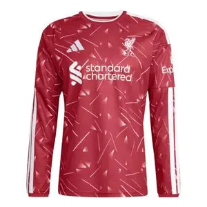 Adidas Liverpool Fc 26/27 Home Long Sleeve Shirt - Active Maroon/white