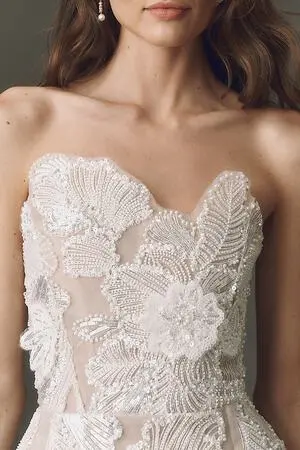 BRONX AND BRONCO Valencia Embellished Corset Mini Dress