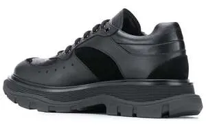 Alexander McQueen Suede-panelled Leather Trainers