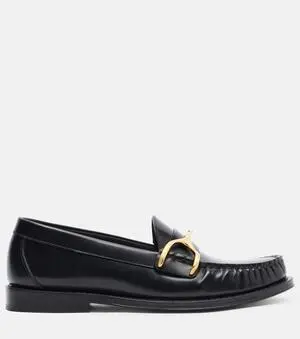 Alexander McQueen Wishbone Leather Loafers