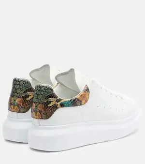 Alexander McQueen Oversized Leather Sneakers - White