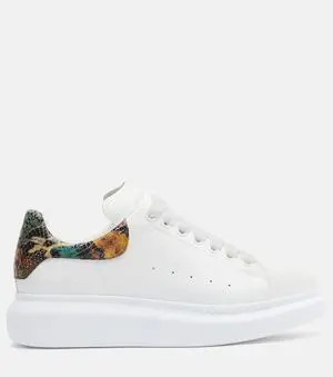 Alexander McQueen Oversized Leather Sneakers - White