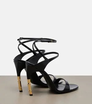 Gucci Castello Leather Sandals With Buckle-fastening Ankle Strap