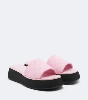 Gucci Platform Slides - Pink