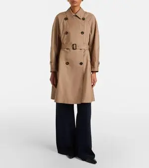 Max Mara Alessio Cotton-blend Gabardine Trench Coat