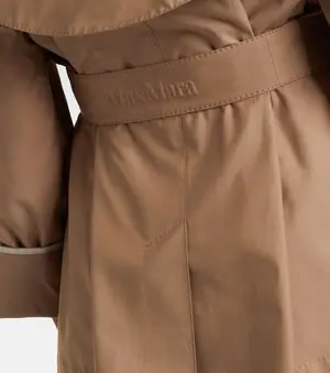 Max Mara Clara Cotton-blend Gabardine Trench Coat - Beige