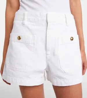 FRAME Cruise Denim Shorts - White