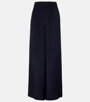 Max Mara Silk Palazzo Pants - Blue