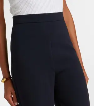 Max Mara Alaggio High-rise Straight Pants - Blue