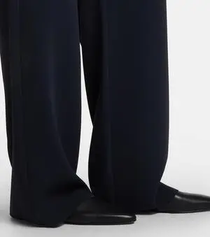 Max Mara Alaggio High-rise Straight Pants - Blue