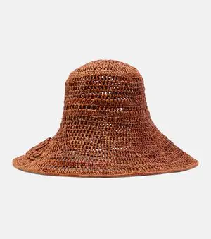Chloé Raffia Sun Hat - Brown