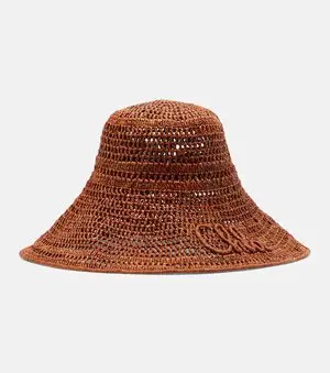 Chloé Raffia Sun Hat - Brown