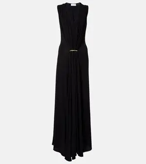 Sportmax Draped Maxi Dress - Black