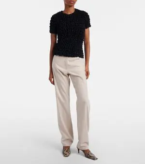 Khaite Callum Wool And Cashmere Straight Pants