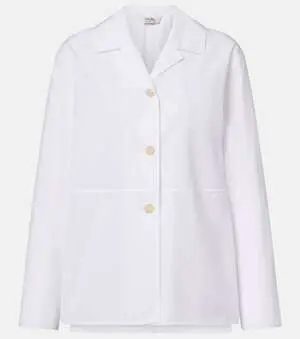 Max Mara Dark Red Cotton Shirt - White