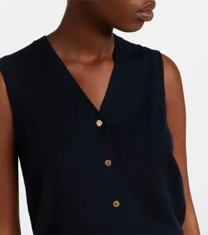 Max Mara Cotton Silk Vest - Blue