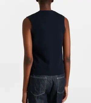 Max Mara Cotton Silk Vest - Blue