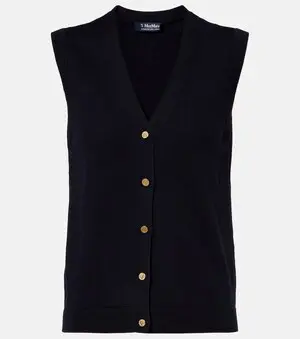 Max Mara Cotton And Silk Vest - Blue
