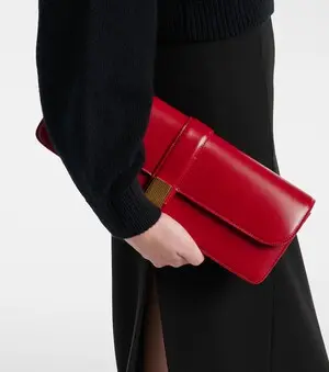 Khaite Blake Clutch - Red