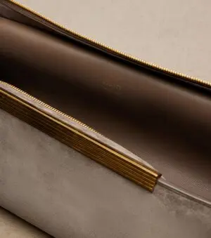 Khaite Donna Suede Clutch
