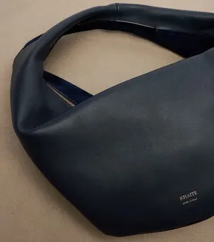 Khaite Medium Leather Shoulder Bag - Blue