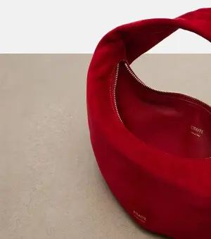 Khaite Olivia Suede Mini Top-handle Bag - Red