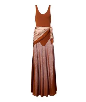 Zimmermann Aster Scarf-detail Maxi Dress - Brown