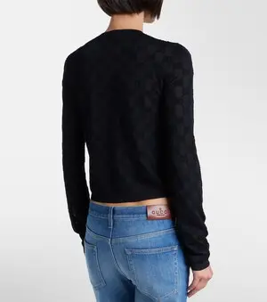 Gucci Gg Crêpe Button-down Cardigan