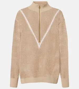Varley Calva Half-zip Sweater - Beige