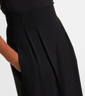 Max Mara Cady Wide-leg Pants - Black