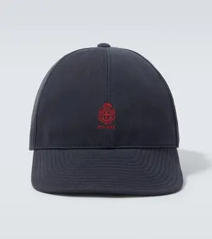 Prada Cotton Baseball Cap - Blue