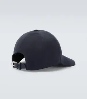 Prada Cotton Baseball Cap - Blue