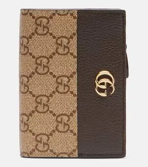 Gucci Gg Marmont Small Leather Wallet - Brown