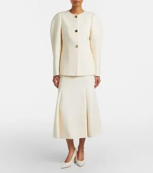 Gabriela Hearst Daelan Silk And Wool Blazer