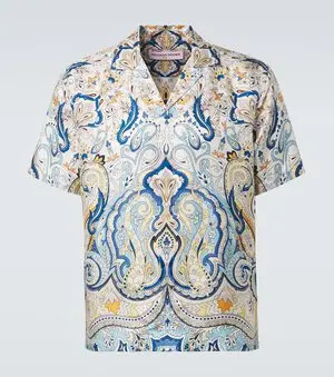 Orlebar Brown Maitan Paisley Silk Shirt
