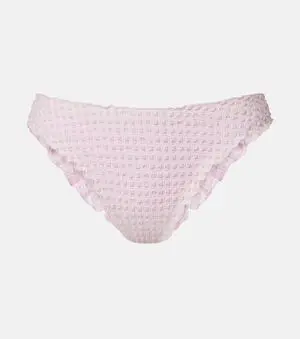Simkhai Checked Bikini Bottoms - Pink