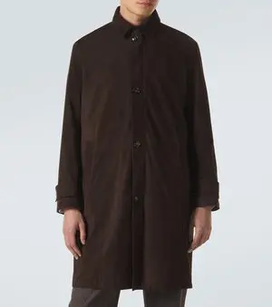 Kiton Leather Overcoat