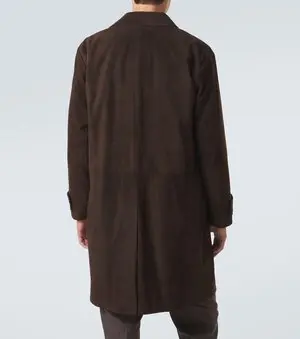 Kiton Leather Overcoat