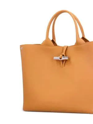 Longchamp L Le Roseau Leather Tote Bag