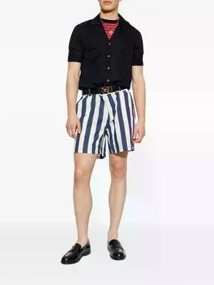Versace Jacquard Greca-pattern Striped T-shirt
