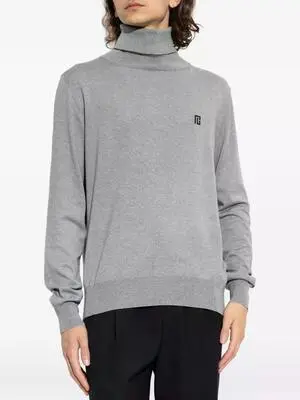 Balmain Logo-embroidered Roll-neck Sweater