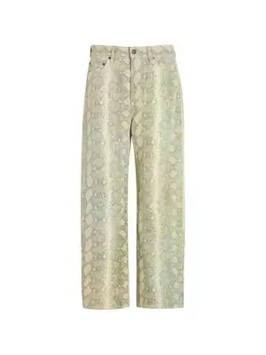 Citizens Of Humanity Miro Wide Leg Snake-print Jeans