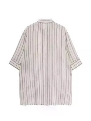 Yohji Yamamoto Striped Short-sleeve Shirt
