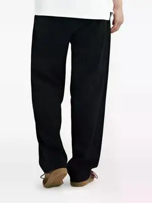 SOLID HOMME Crinkled-effect Trousers
