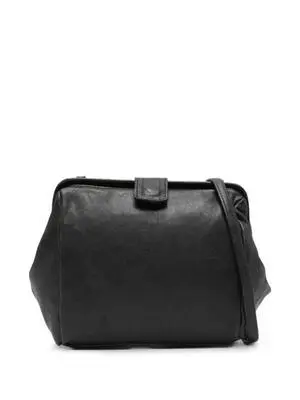SOMMET Luma Leather Shoulder Bag - Black