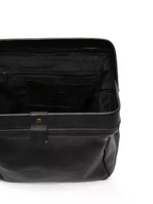 SOMMET Luma Leather Shoulder Bag - Black
